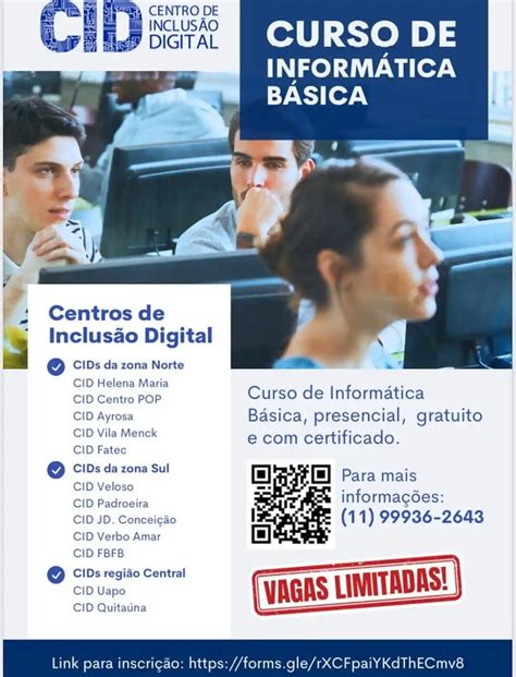 Inscrições Abertas Em Osasco Para Curso Gratuito De Informática Básica Visão Oeste