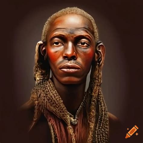 Realistic Depiction Of A Symmetrical Massai Warrior On Craiyon