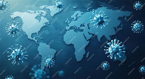 Global Map Showing The Spread Of An Infectious Disease Premium Ai