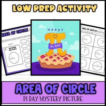 Area Of Circle Pi Day Digital Mystery Picture By Hinzspire You TPT