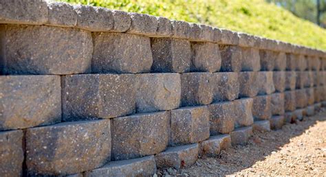 Stackable Block Retaining Wall Footing Detail Retaining Wall Building