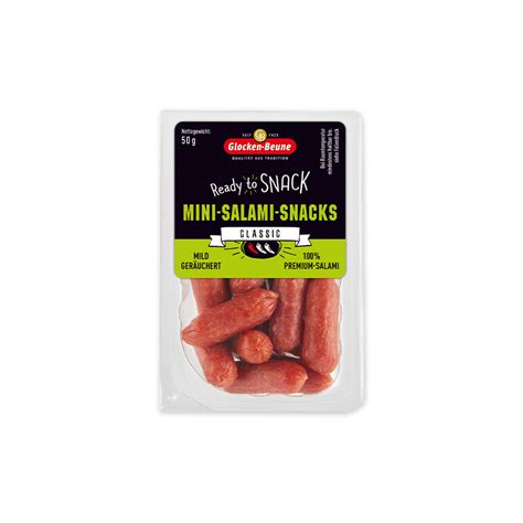 Mini Salami Snacks Classic 50g Glocken Beune