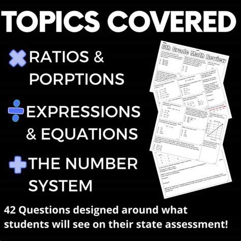 6th Grade Math Review For Standardized State Tests By Herrhistory