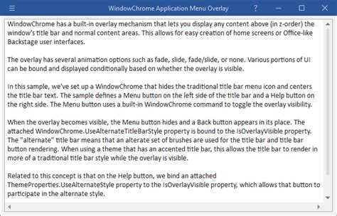 wpf windowchrome application menu overlays the actipro blog