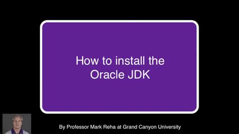 Howto Install The Oracle Jdk Youtube