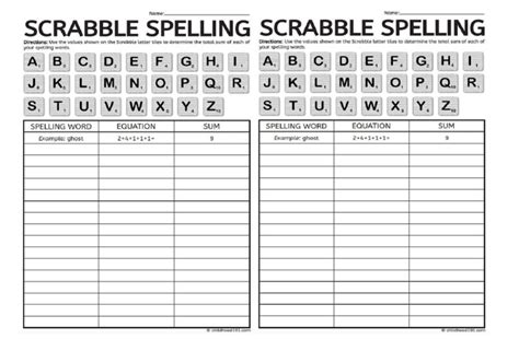 Scrabble Spelling Pdf