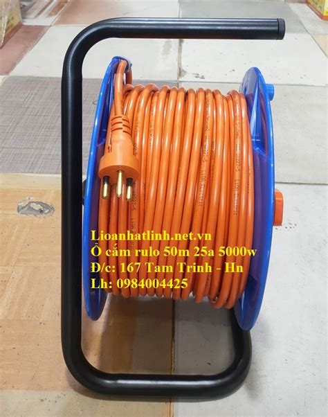 Ổ CẮm ĐiỆn Rulo 50m 25a 5000w DÙng Cho SẠc Ô TÔ Xe ĐiỆn Vinfast GiÁ RẺ