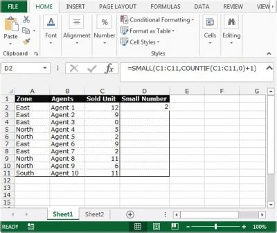 How To Find The Minimum Value In Range While Ignoring Value In Microsoft Excel