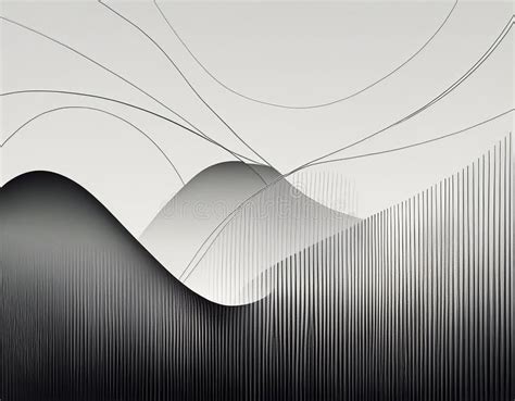 Minimalist Line Art With Abstract Geometric Patterns Clean Simple Modern Monochrome Background