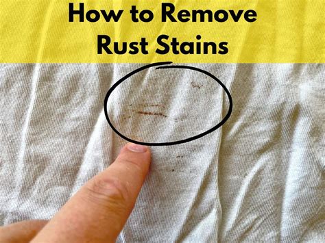 How To Remove Rust Stains From Clothes Quick And Easy Organizing TV