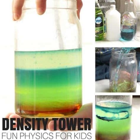 Density Tower Science Fair Project 🐚 Beach Summer Density Tower