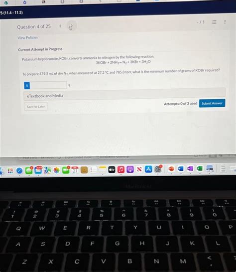 Solved Potassium Hypobromite Kobr Converts Ammonia To