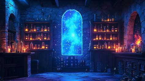 Premium Photo Interior Of Fantasy Wizard Tower With Spellcasting