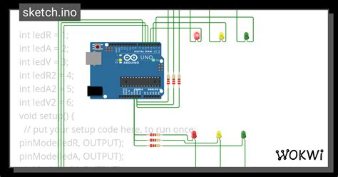 LED2 Wokwi ESP32 STM32 Arduino Simulator
