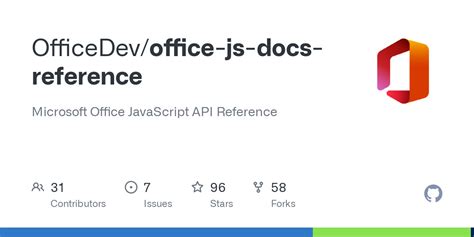 Github Officedev Office Js Docs Reference Microsoft Office Javascript Api Reference