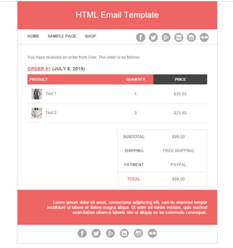 Woocommerce Email Template Customization