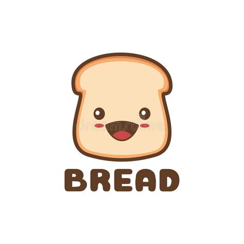 Cute Bread Food Character Stock Vector Illustration Of Baked 237061408