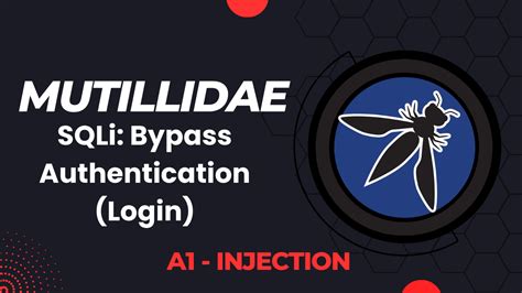 Mutillidae Sqli Bypass Authentication Login