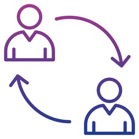 peer generic gradient outline icon