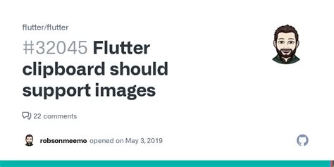 flutter clipboard should support images · issue 32045 · flutter
