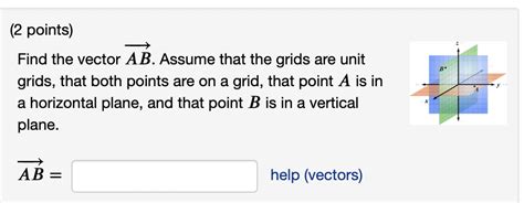 Solved Points Find The Vector AB Assume That The Grids Chegg