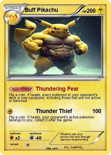Pokémon Buff Pikachu 29 29 Thundering Fear My Pokemon Card