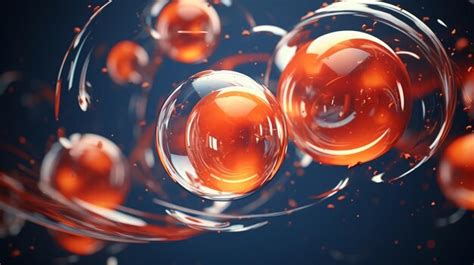 Abstract Floating Objects Colliding With Each Other Premium Ai Generated Image