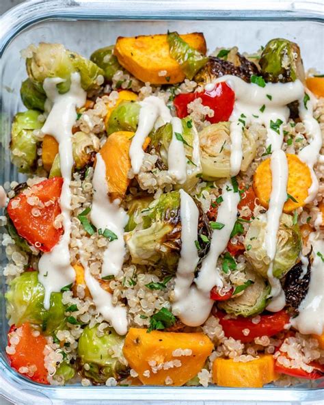 Roasted Veggie Quinoa Meal Prep Bowls For Clean Eats Clean Food Crush