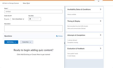 Brightspace Tip 342 New Quiz Creation Experience Cat Food