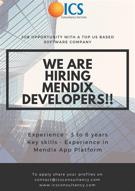 Career Advice India Now Hiring Mendix Developers For An Amazing Opportunity With One Of The