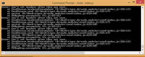 Javascript When Refresh Browser Then Error Come Cant Set Headers After They Are Sent