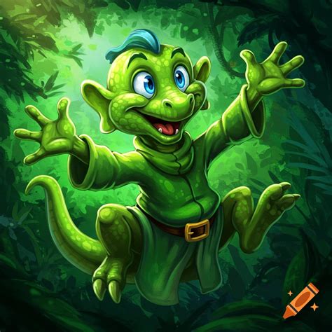 Green Yuan Ti With Blue Eyes On Craiyon