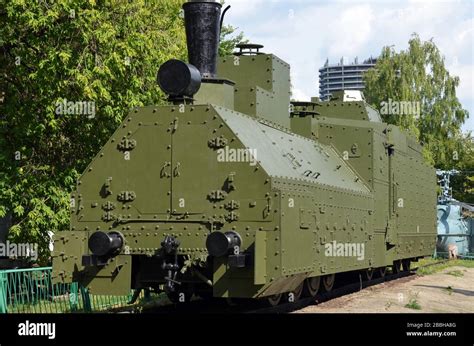 An Armored Steam Locomotive Class Ob In The Museum Of The Army In