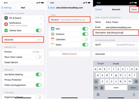 How To Rename Email Accounts In The Mail App On IPhone Mac