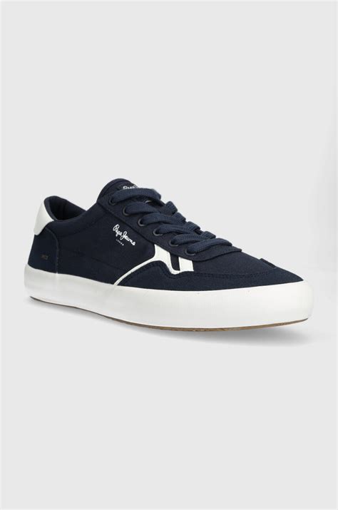 Pepe Jeans Tenisówki Pms31038 Męskie Kolor Granatowy Travis Brit M