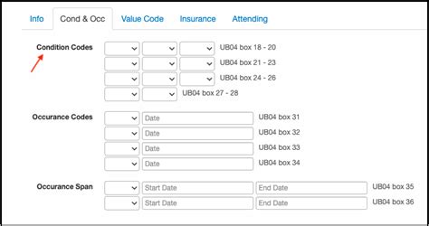 Ub04 Boxes 18 28 What Is A Condition Code And How Do I Enter Them On