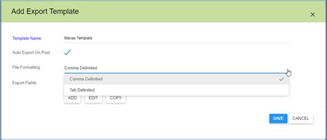 Advanced Export Setup Aptean Ship