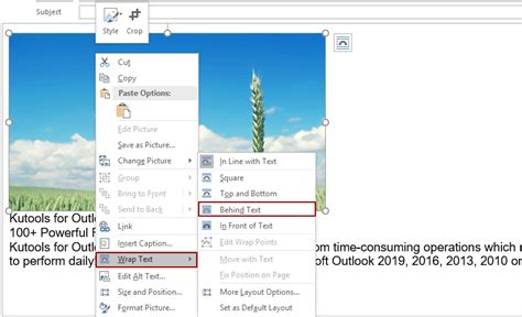 Add Background Color Or Image In Emails