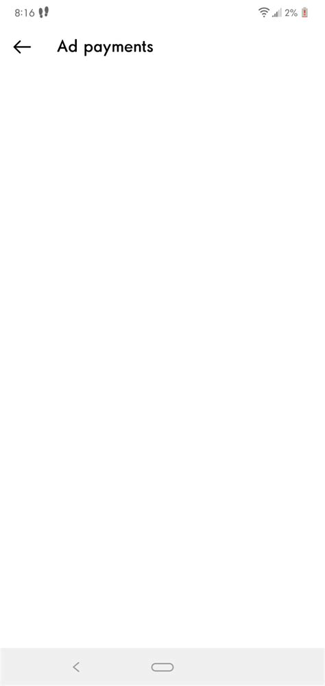 Unable To View Payments For Ig Ads Shows Blank Screen Despite Active