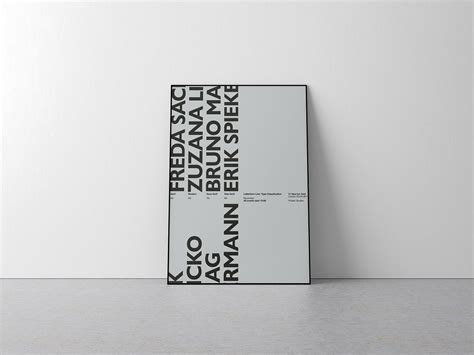 Type Hierarchy Poster On Behance