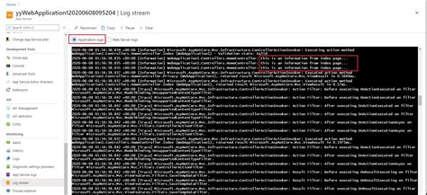 C Why Arent My Net Core Log Messages Showing Up In Azure Stack