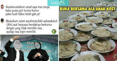 7 Meme 'Obrolan Berbuka Puasa' Ini Bikin Ngakak Sampai Keselek Takjil