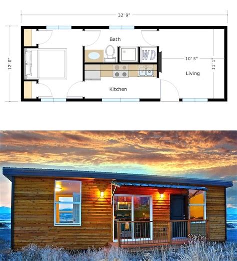 400 Sq Ft Skyline By Zip Kit Homes Efficient Floor Plan 400 Sq Ft