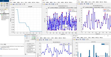 【24新算法】cpo Bp冠豪猪算法cpo优化bp神经网络回归预测，cpo Bp回归预测，多变量输入单输出模型。评价指标包括 R2、mae、mse、rmse和mape等，代码质量极高，方便学习