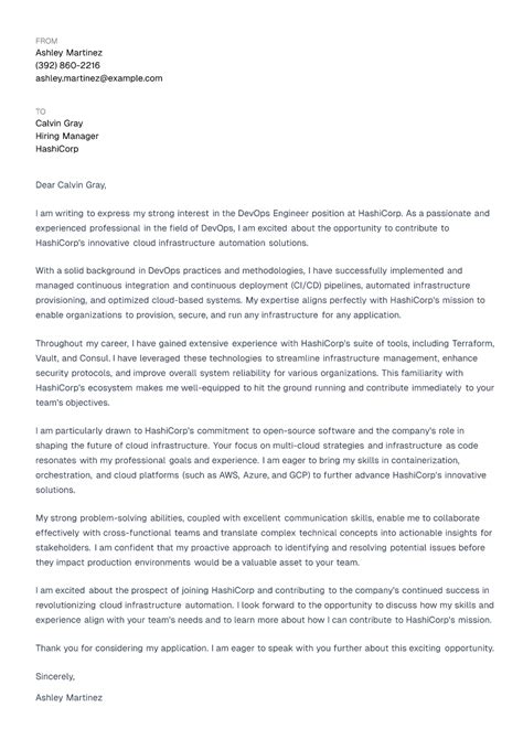 How To Write A Devops Engineer Cover Letter With Example