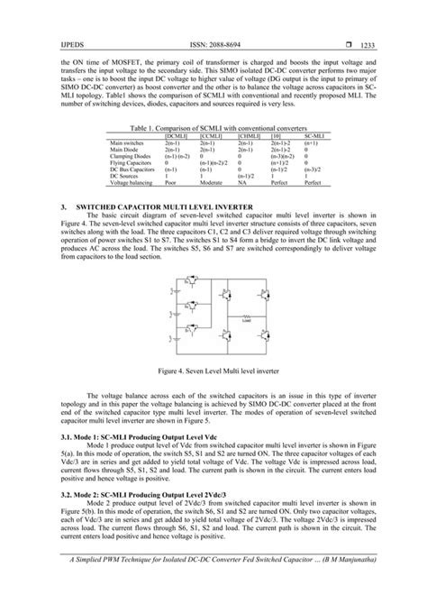 A Simplified Pwm Technique For Isolated Dc Dc Converter Fed Switched