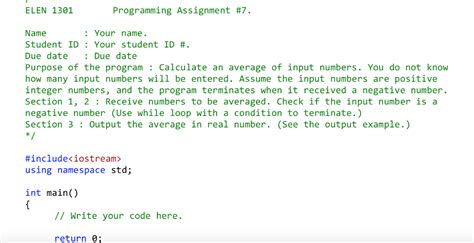 Solved Elen 1301 Programming Assignment 7 Name Your