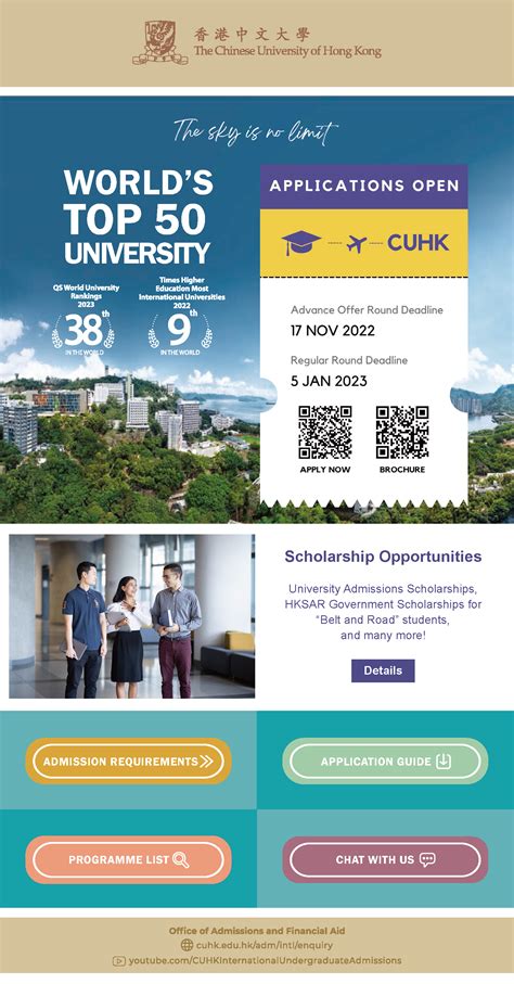 Apply Now For 2023 Cuhk Undergraduate Admission