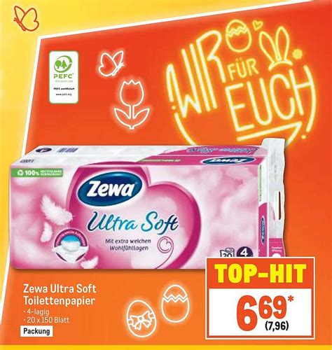 Zewa Ultra Soft Toilettenpapier Angebot bei METRO - 1Prospekte.de