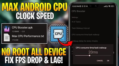 How To Boost Cpu For Android No Root Max Fps And Fix Lag Youtube